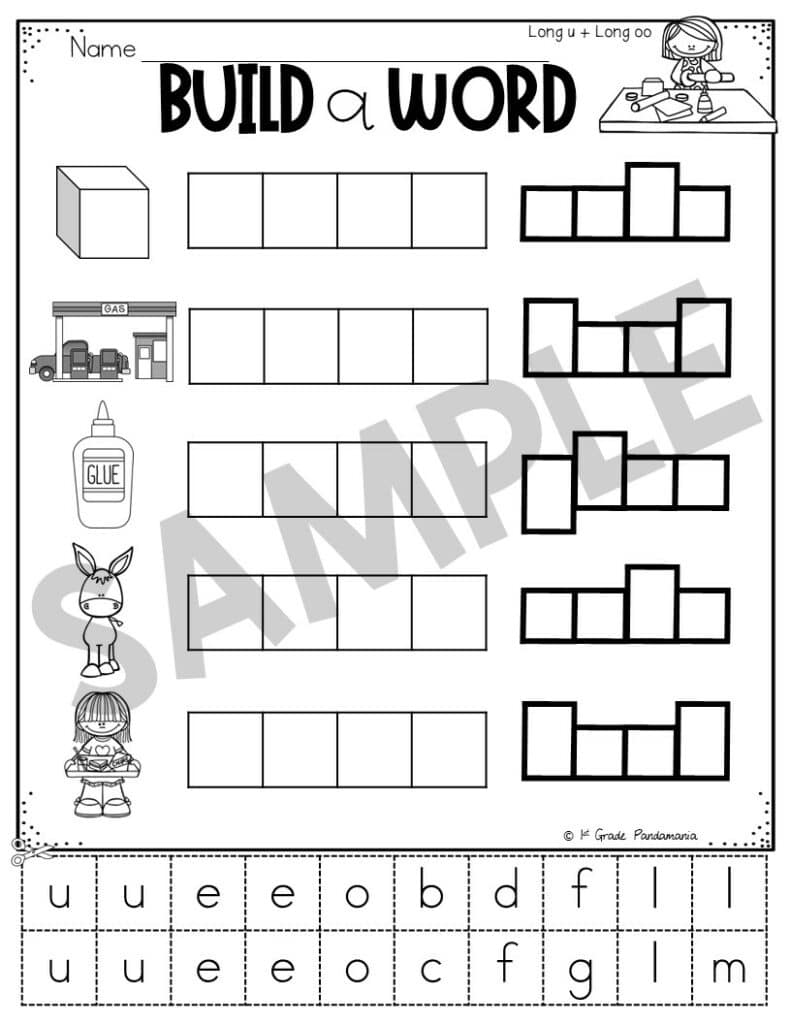 Long U Worksheets Phonics Activities | 1st Grade Pandamania
