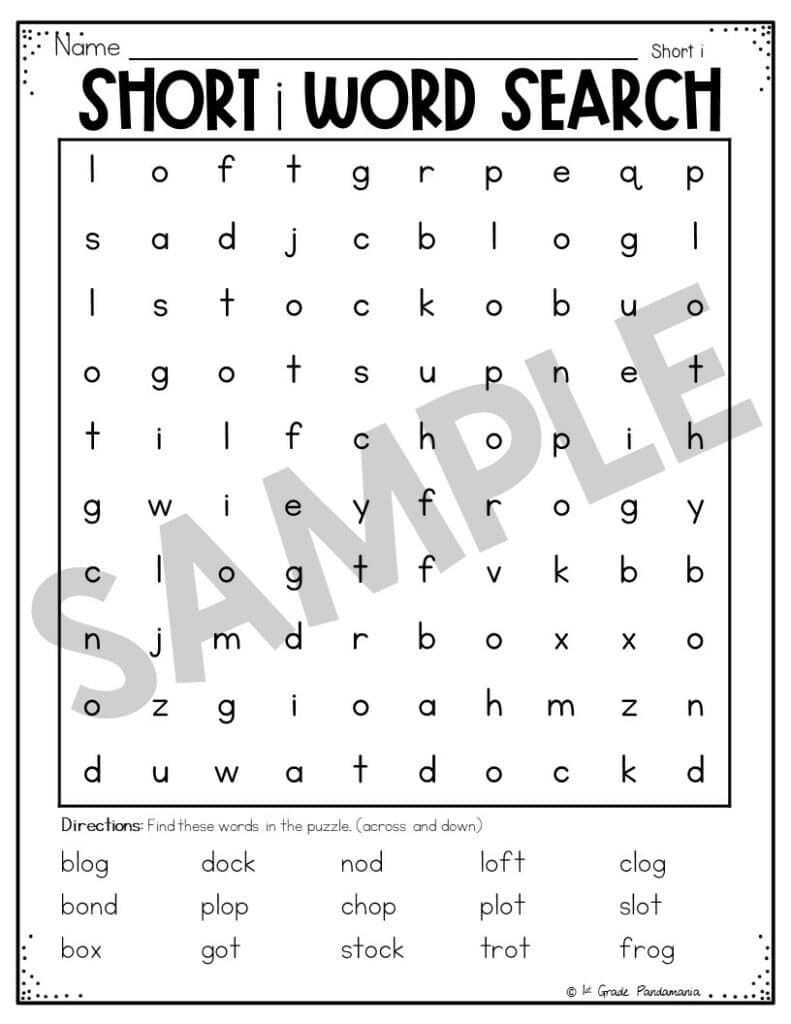 Short O Worksheets Phonics Activities | 1st Grade Pandamania