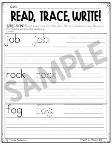 Short O Worksheets Phonics Activities | 1st Grade Pandamania