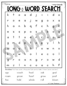 Long O Worksheets Phonics Activities | 1st Grade Pandamania