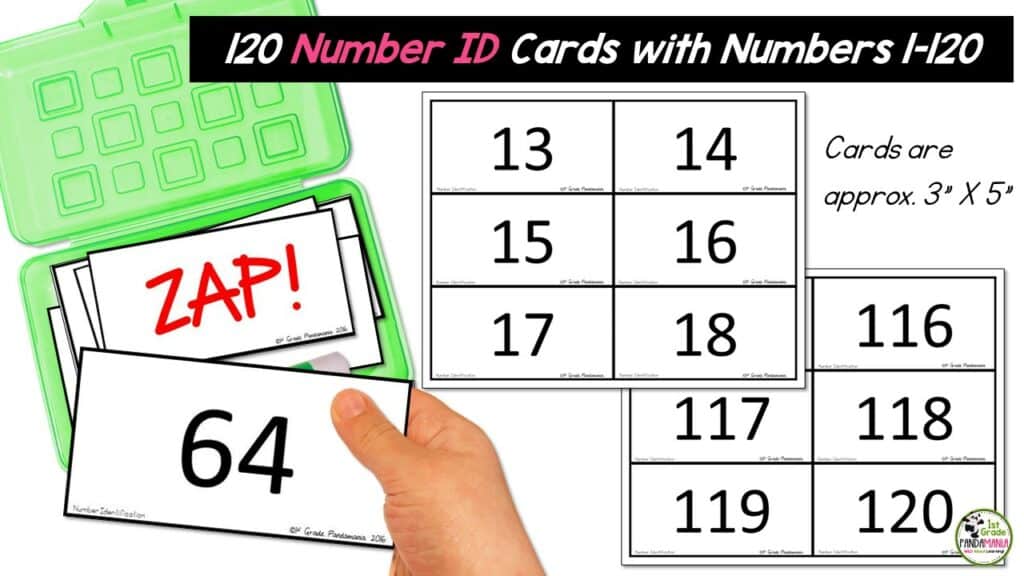 Number Sense Flash Cards BUNDLE | 1st Grade Pandamania