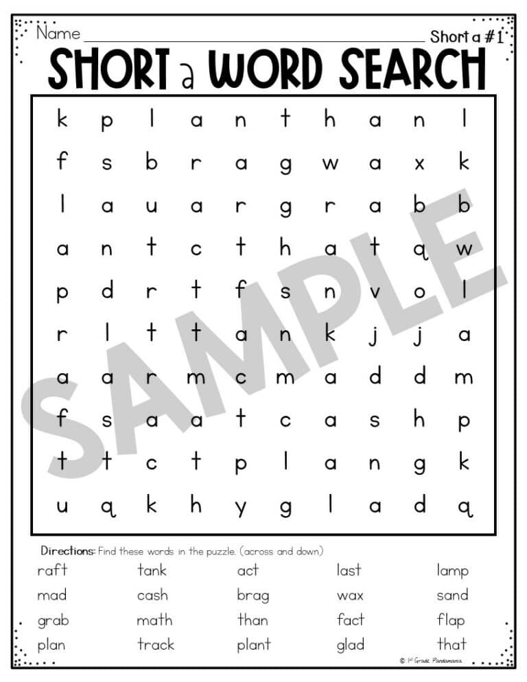 Short A Worksheets Engaging Phonics Activities | 1st Grade Pandamania