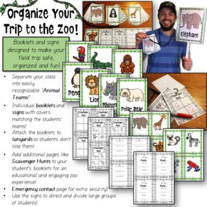 Zoo Field Trip Activity Pack | 1st Grade Pandamania