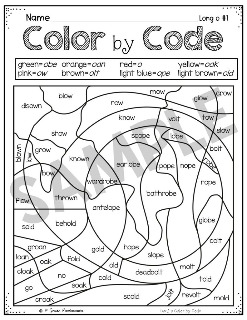 Long O Worksheets Phonics Activities | 1st Grade Pandamania