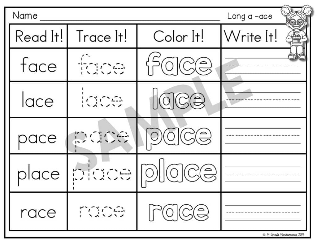 Long A Worksheets Phonics Activities | 1st Grade Pandamania