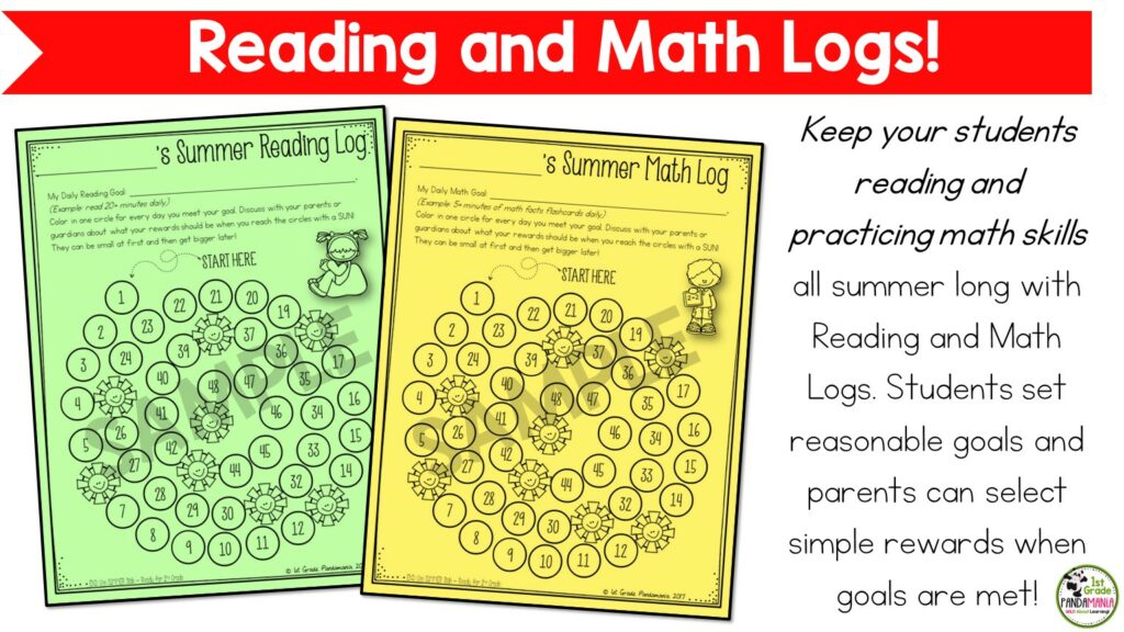 Summer Packet No Prep Review For 1st Grade | 1st Grade Pandamania