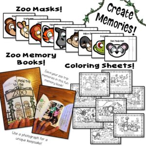 Zoo Field Trip Activity Pack | 1st Grade Pandamania