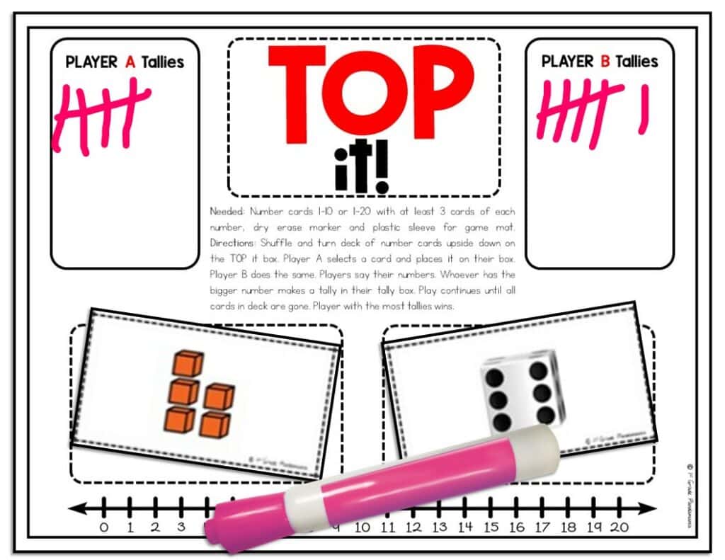 Subitizing Games, Centers And Flash Cards Number Sense K-1 | 1st Grade ...