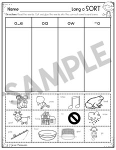 Long O Worksheets Phonics Activities | 1st Grade Pandamania