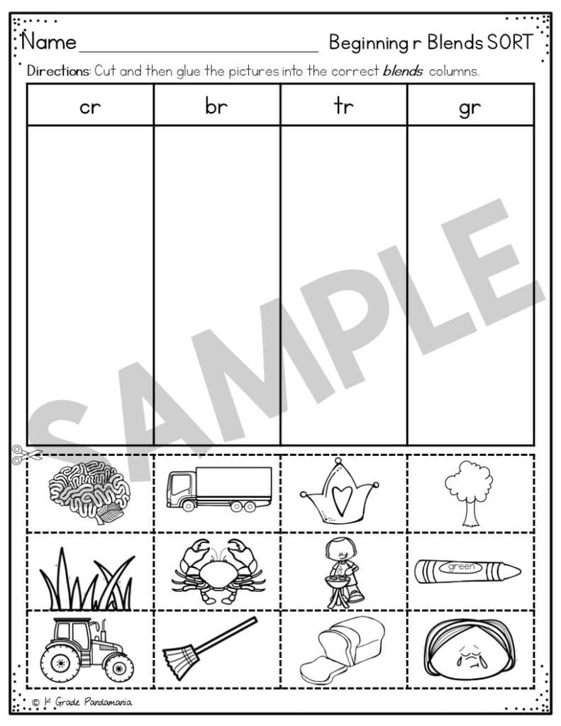 Blends Worksheets Phonics Activities (Beginning Ending) | 1st Grade ...
