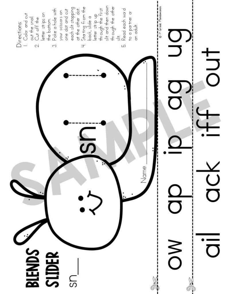 Blends Worksheets Phonics Activities (Beginning Ending) | 1st Grade ...