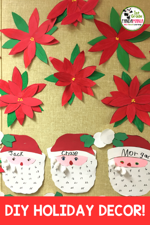 A Beautiful Poinsettia Craft For First Grade! | 1st Grade Pandamania