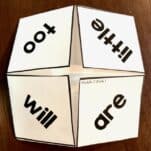 HMH Into Reading Sight Word Practice Cootie Catcher Centers 1st Grade ...