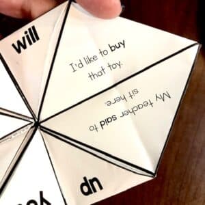 HMH Into Reading Sight Word Practice Cootie Catcher Centers 1st Grade ...