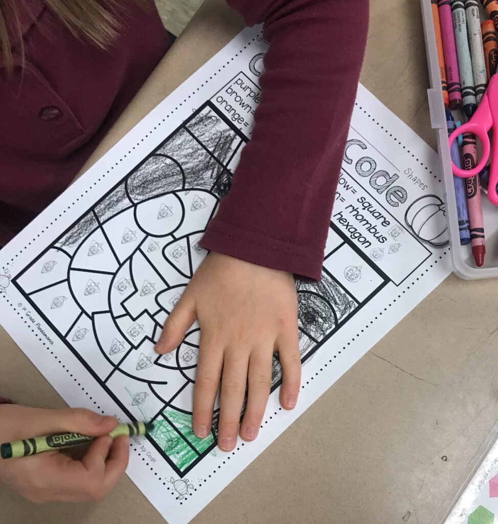 Halloween Math Color By Number Activities | 1st Grade Pandamania