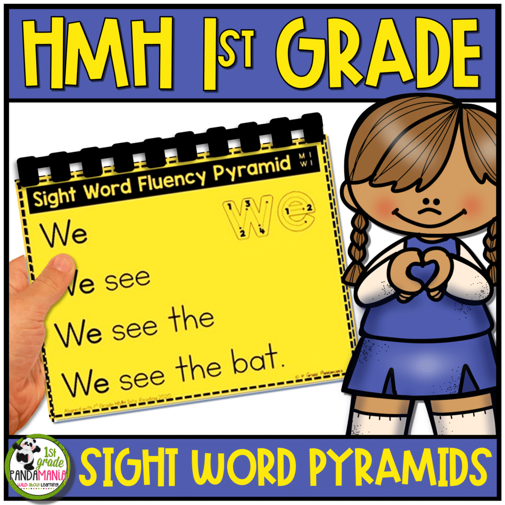 HMH Into Reading Sight Word Sentences Fluency Pyramids Centers 1st ...