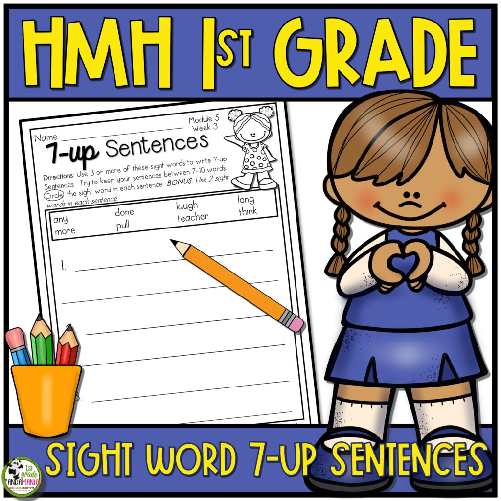 HMH Into Reading 7-up Sentence Writing Sight Word Center 1st Grade 2020 ...