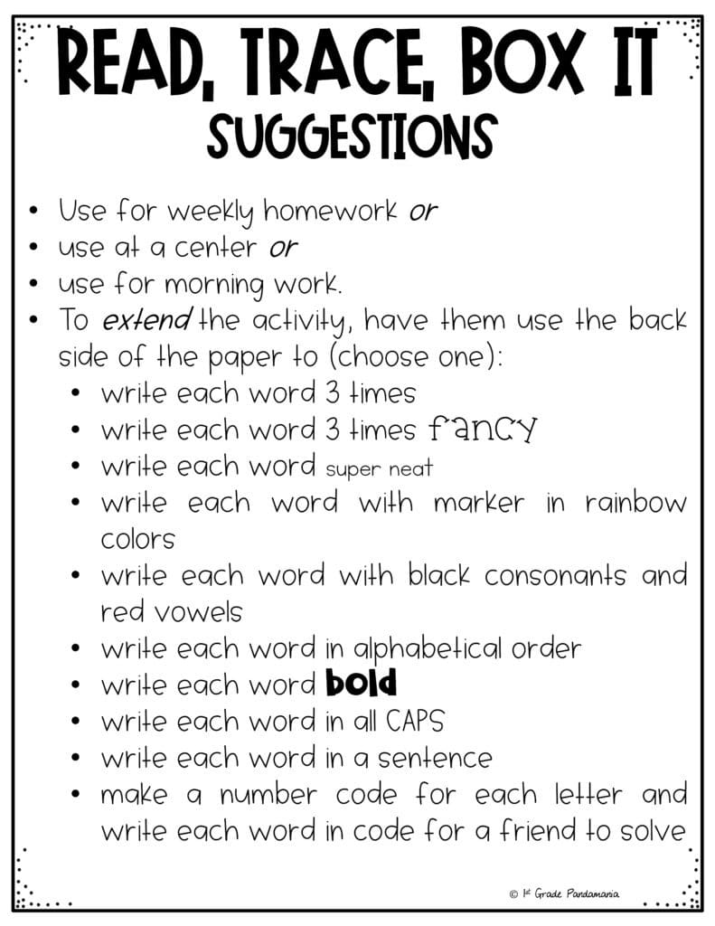 HMH Into Reading Sight Word Center Read, Trace, Box 1st Grade 2020 ...