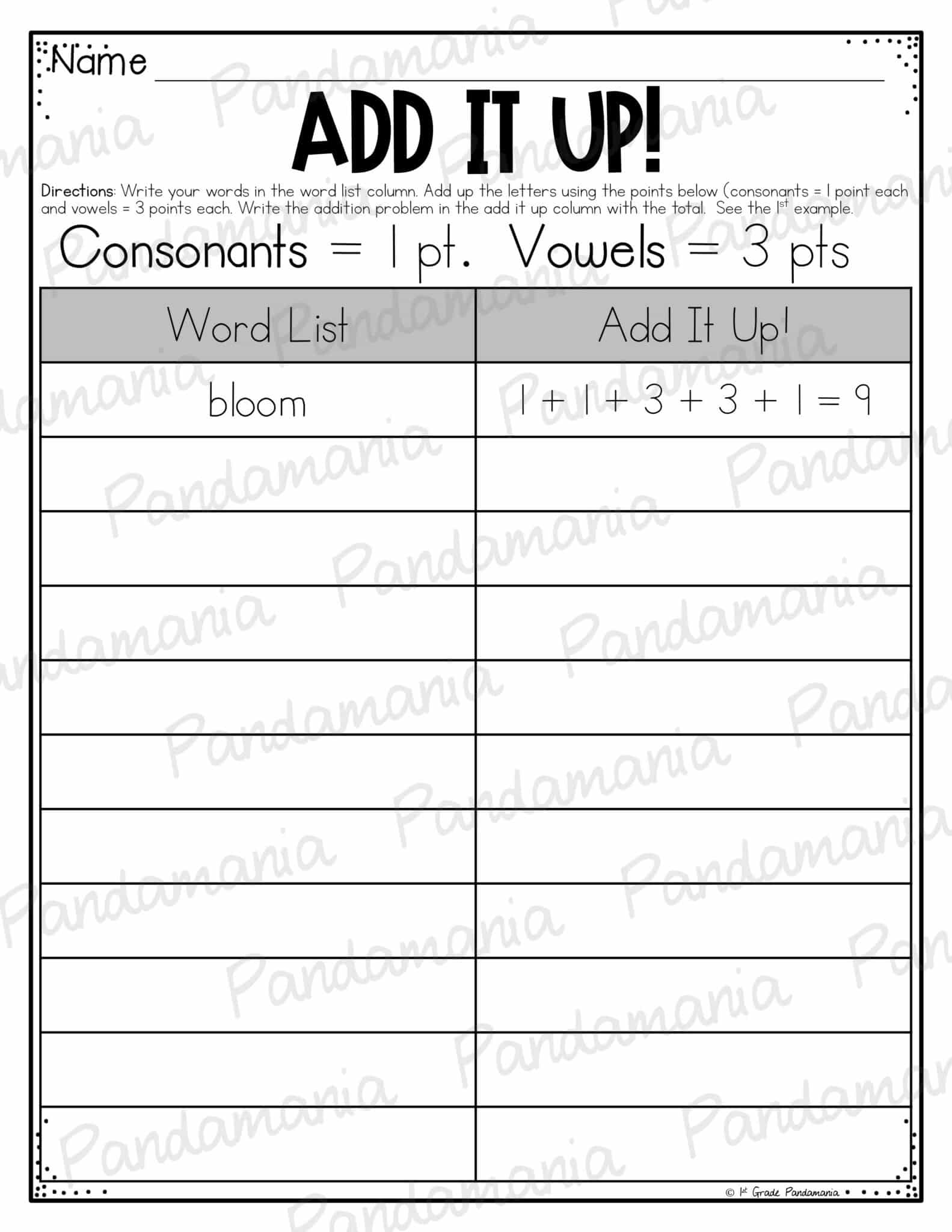 Spelling And Sight Word Activities For Any List Of 10 Words | 1st Grade ...