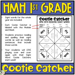 HMH Into Reading Sight Word Practice Cootie Catcher Centers 1st Grade ...