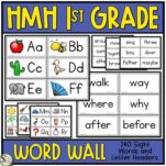 HMH Into Reading Sight Words Word Wall For 1st Grade (2020 Edition ...