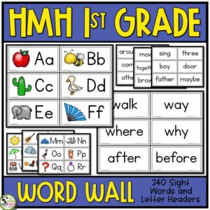 HMH Into Reading Sight Words Word Wall For 1st Grade (2020 Edition ...