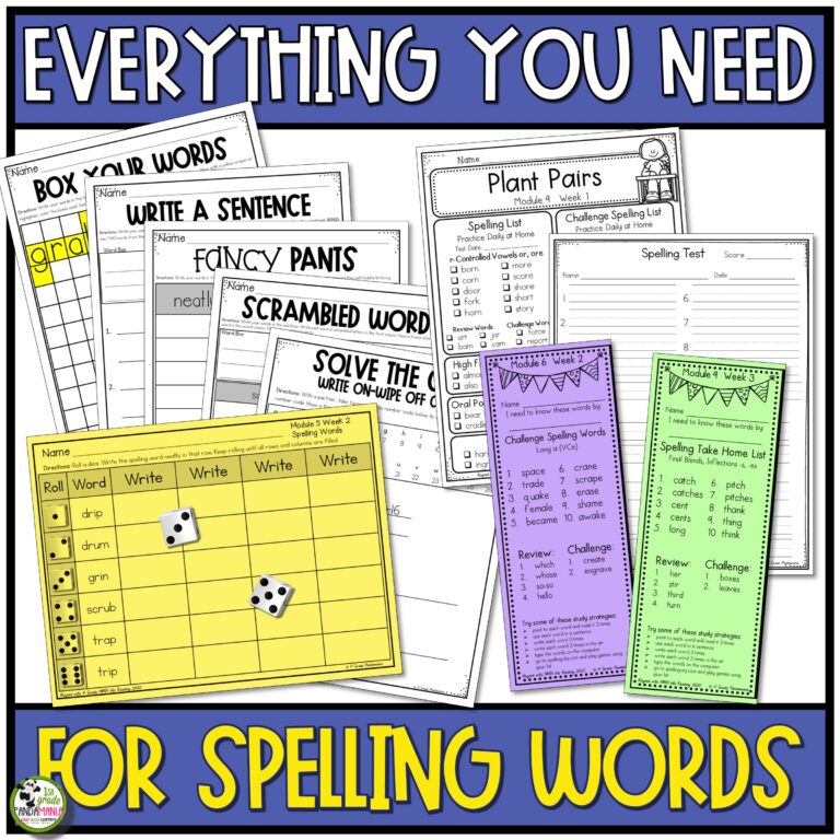 HMH Into Reading Spelling, Sight Words, Vocabulary BUNDLE | 1st Grade ...