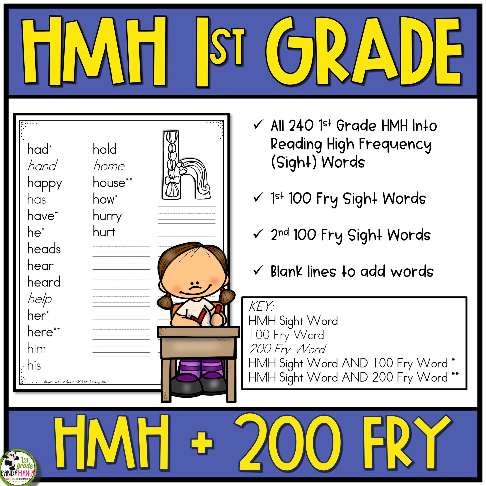 HMH Into Reading Sight Words Dictionary 1st Grade 2020 | 1st Grade ...