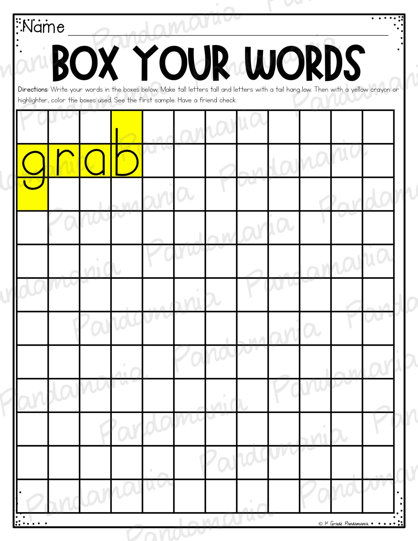 Spelling And Sight Word Activities For Any List Of 10 Words | 1st Grade ...