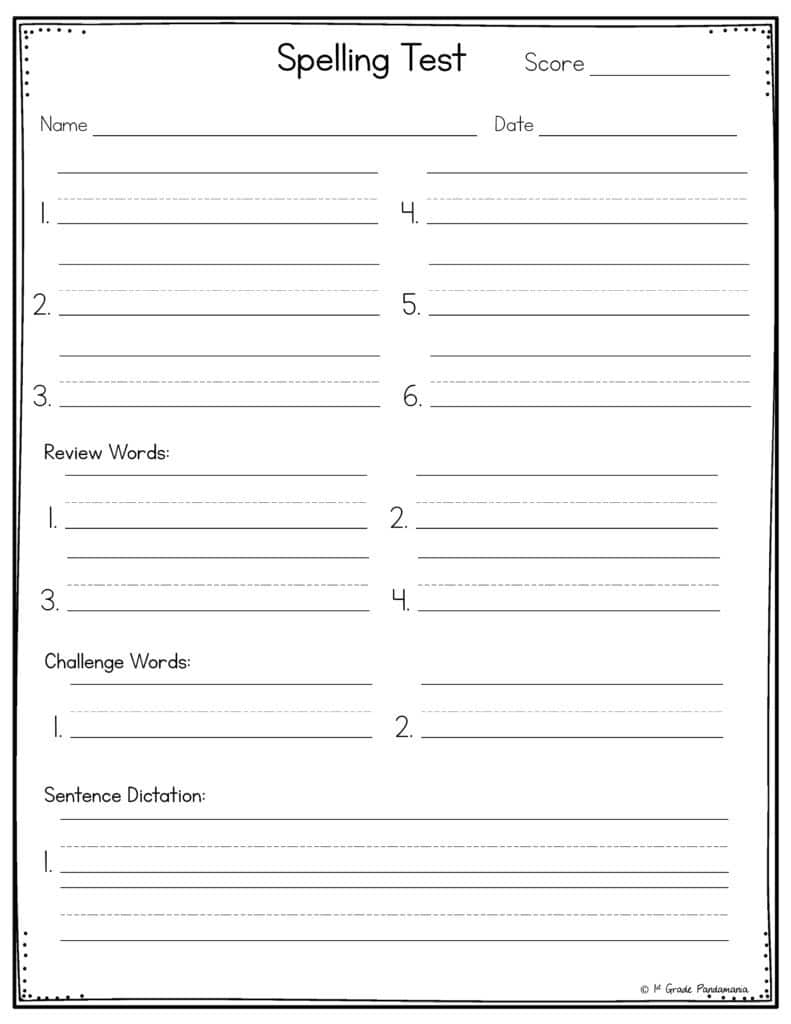 HMH Into Reading Challenge Spelling Lists 1st Grade Year-Long Aligned ...