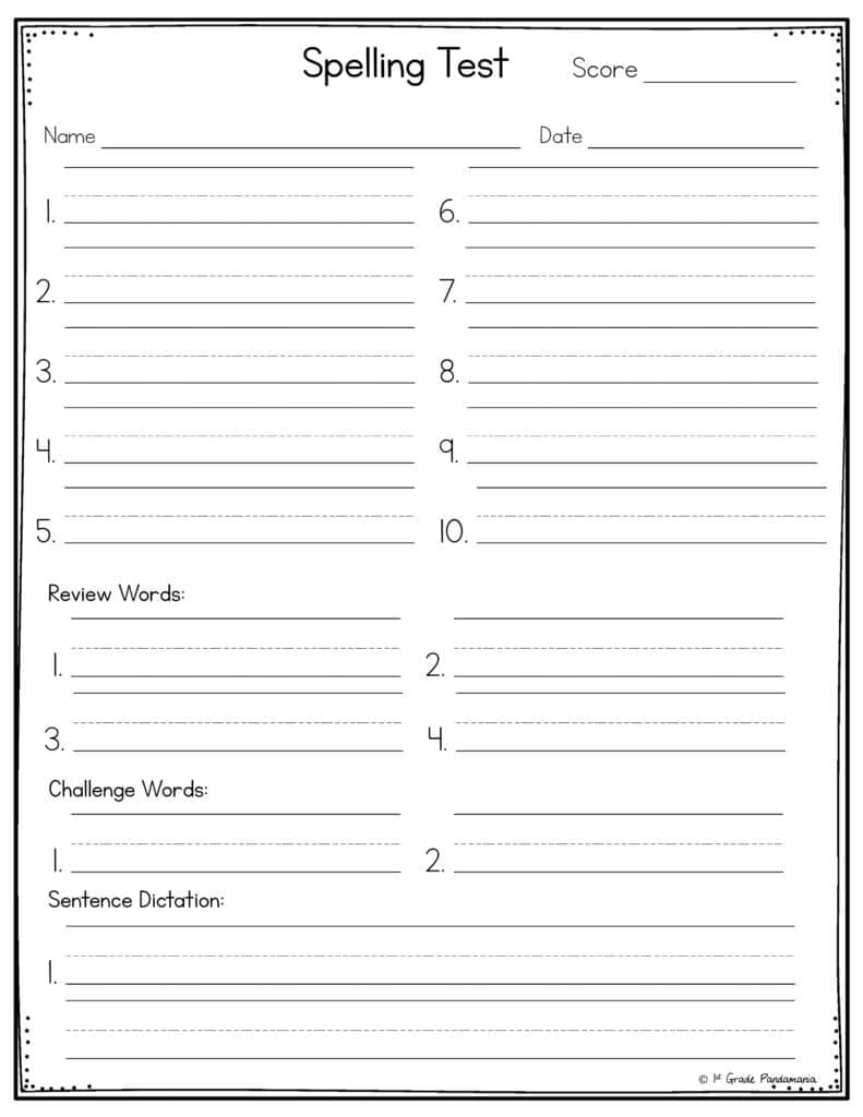 HMH Into Reading Challenge Spelling Lists 1st Grade Year-Long Aligned ...