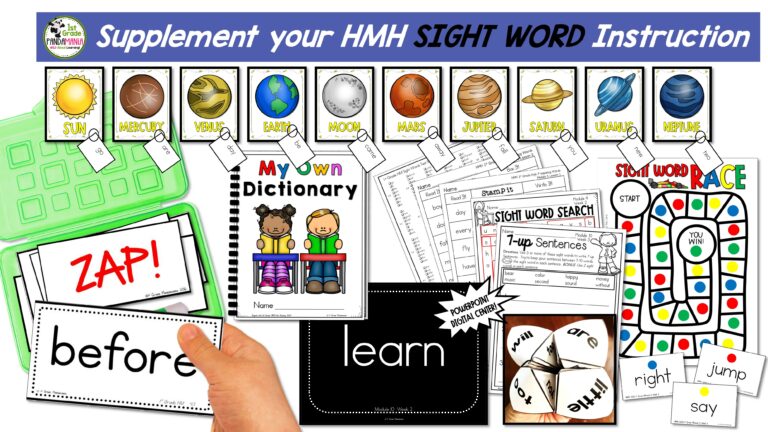 HMH Into Reading Spelling, Sight Words, Vocabulary BUNDLE | 1st Grade ...