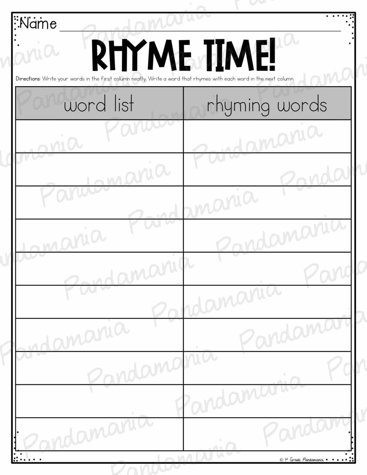 Spelling And Sight Word Activities For Any List Of 10 Words | 1st Grade ...
