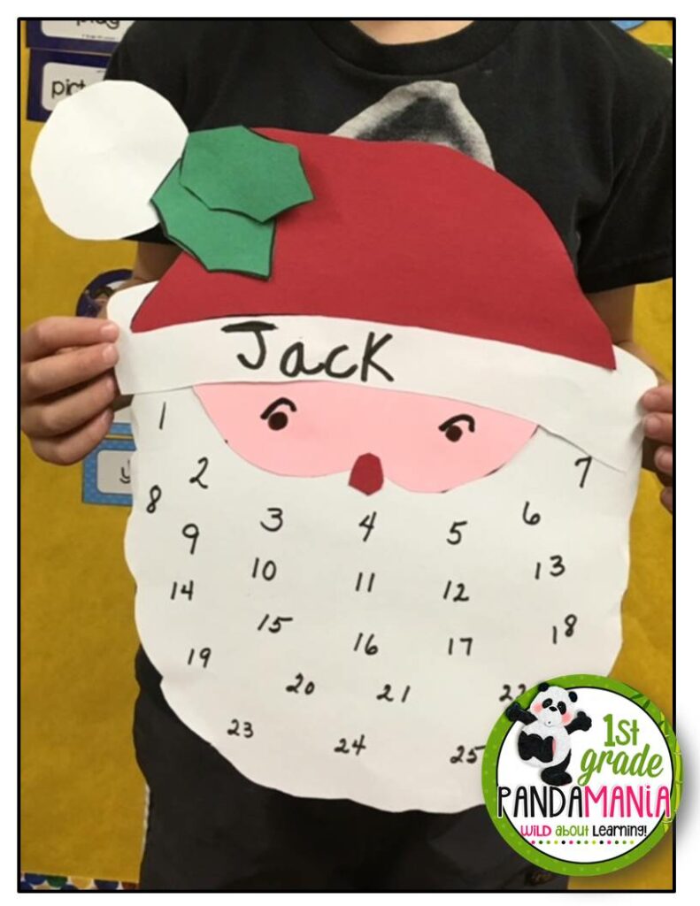 Advent Calendar: Santa Advent Activity | 1st Grade Pandamania