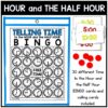 Clock BINGO Telling Time To The Hour And Half Hour | 1st Grade Pandamania