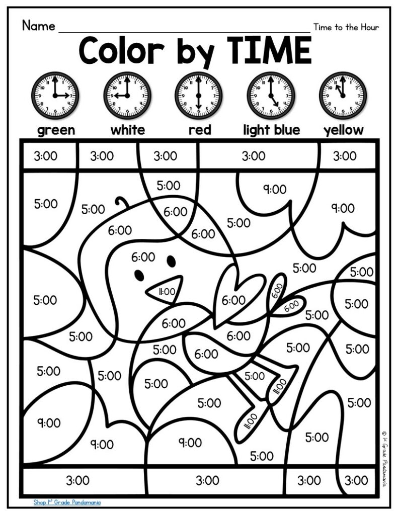 Telling Time To The Hour And Half Hour Activities FREE SAMPLE | 1st ...