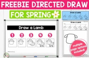 Directed Drawing FREE Spring Activity | 1st Grade Pandamania