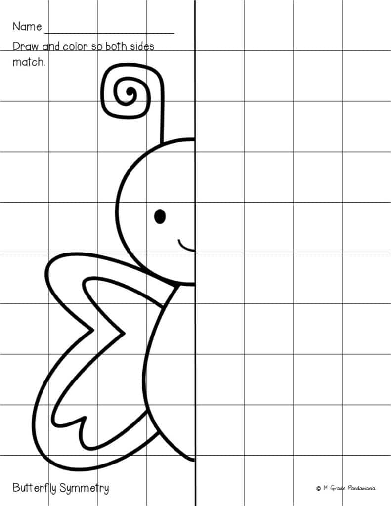 Symmetry Worksheets Spring And Summer Activities FREE | 1st Grade ...