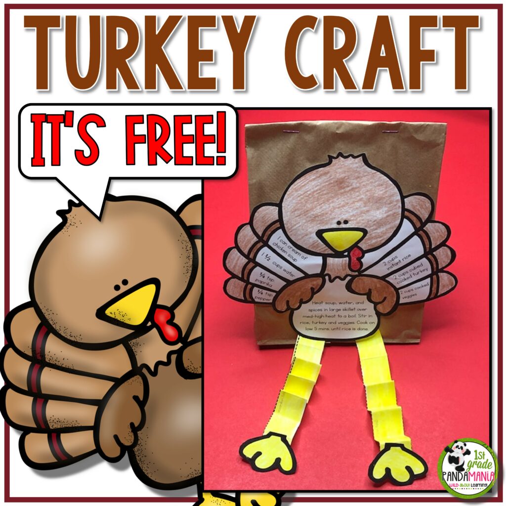 Thanksgiving Activity Turkey Craft - Centerpiece With Casserole Recipe ...